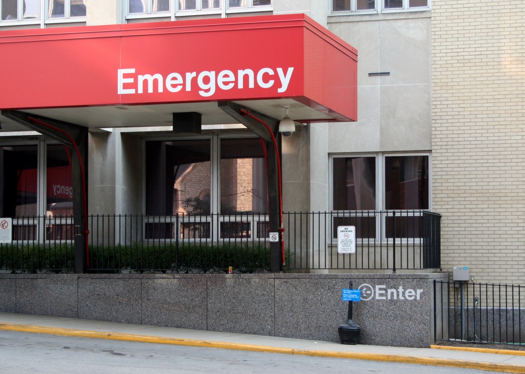 hospital emergency department entrance - Hampshire Mediation